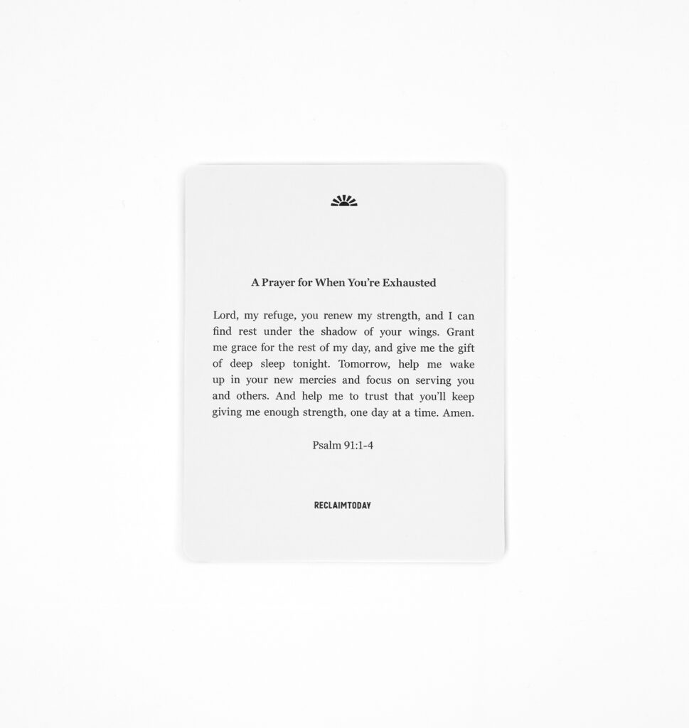 "Prayers for Ordinary Life" Prayer Cards | Reclaim Today